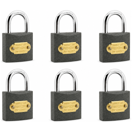 Bbl 38Mm Iron Padlocks Keyed Alike 6 Pack | Build It DTM